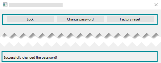 Managing the camera password protection (GUI)