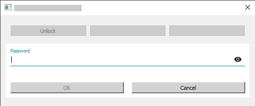 Managing the camera password protection (GUI)