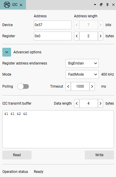 Reading and writing I2C data